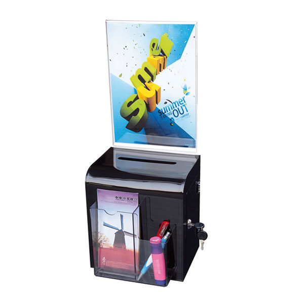 Deflecto Smoke Ballot Box - A5 Landscape - JPM International Pty Ltd.