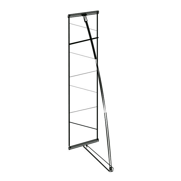 Deflecto Portable Chrome & Acrylic Concertina Display Stand - A4 - JPM ...