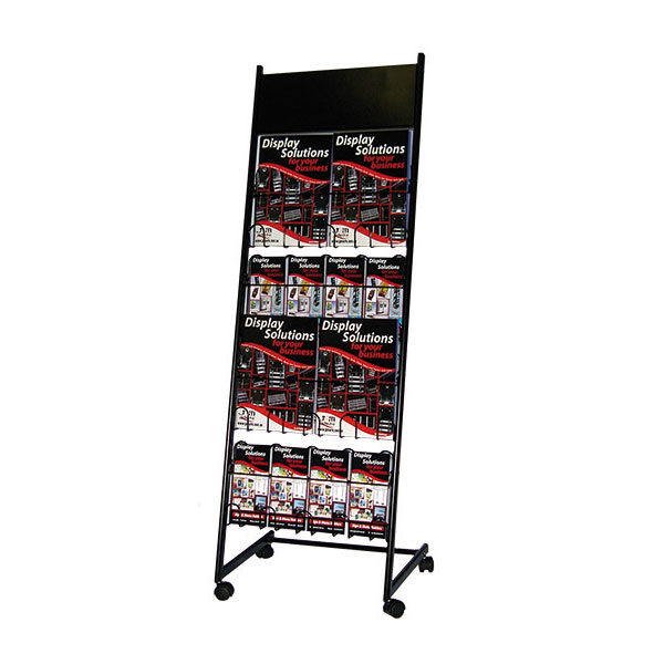 Deflecto Portable Chrome & Acrylic Concertina Display Stand - A4 - JPM ...