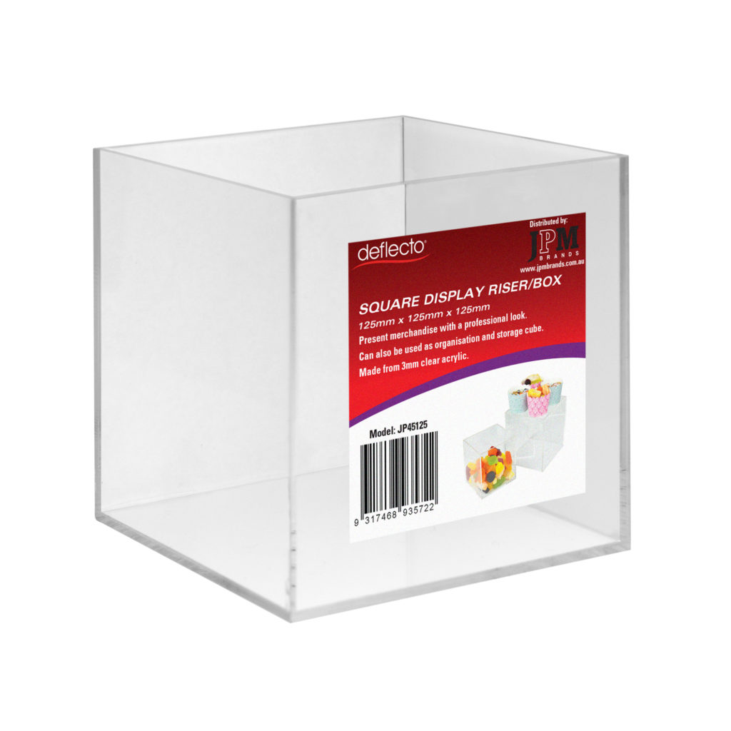 Square Display Box – 125mm - JPM International Pty Ltd.