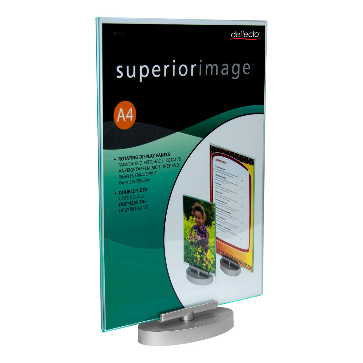Sign Holder – Double Sided – A4 Portrait (Rotating) - JPM International ...